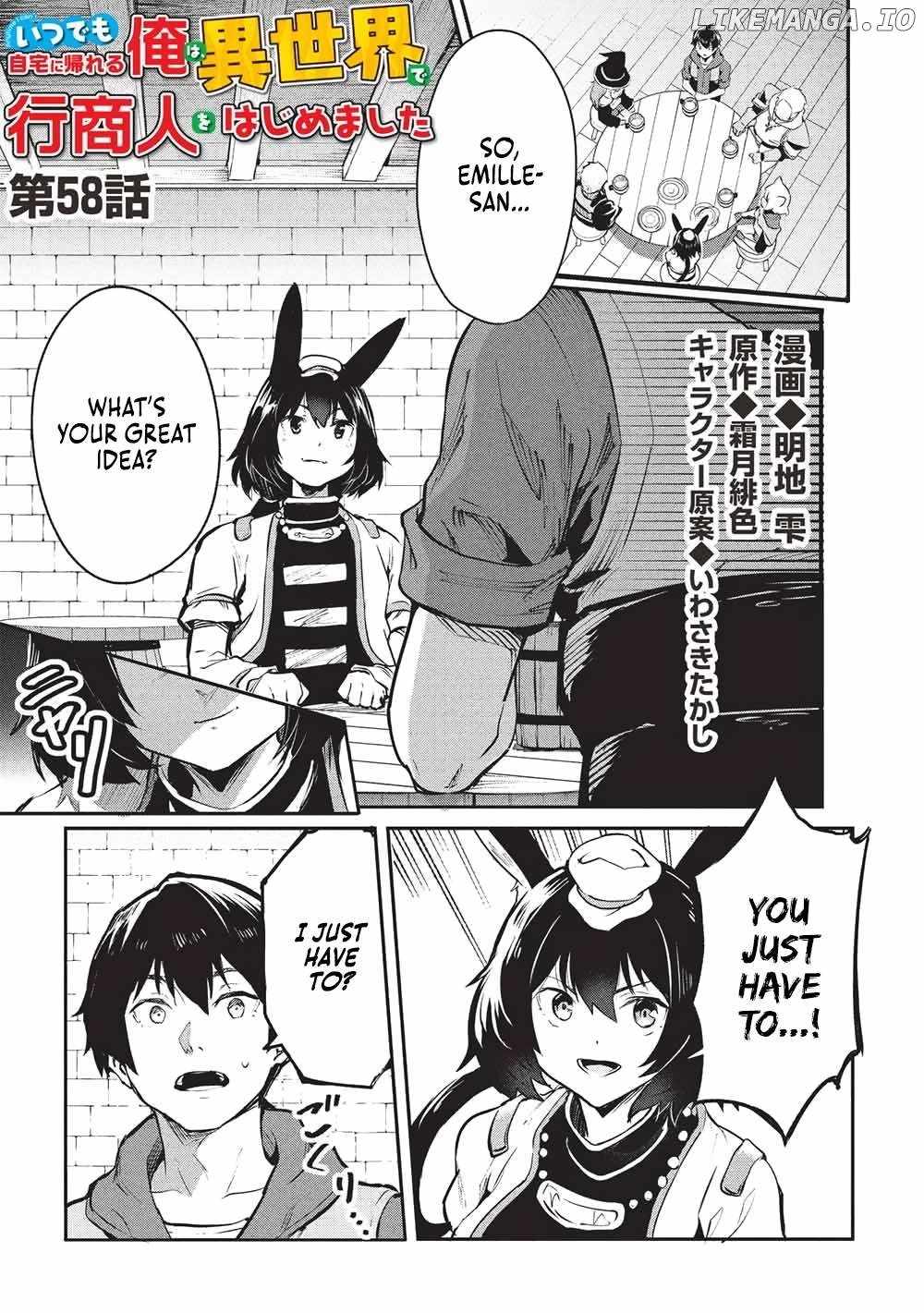 Itsudemo Jitaku Ni Kaerareru Ore Wa, Isekai De Gyoushounin O Hajimemashita - Chapter 58 - Kissmanga